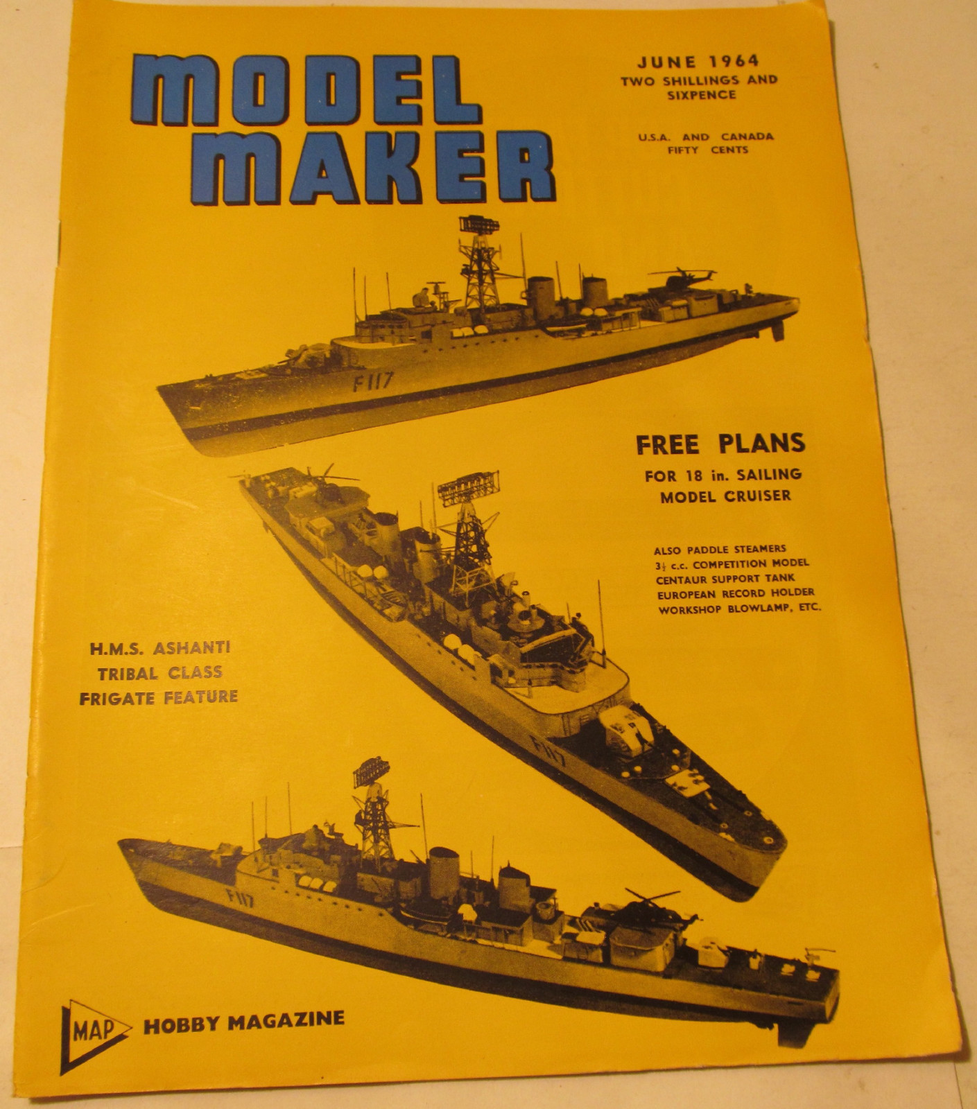 Model Maker Magazine, June 1964, Ships, Boats, Ashanti, Petrel, Pilot ...