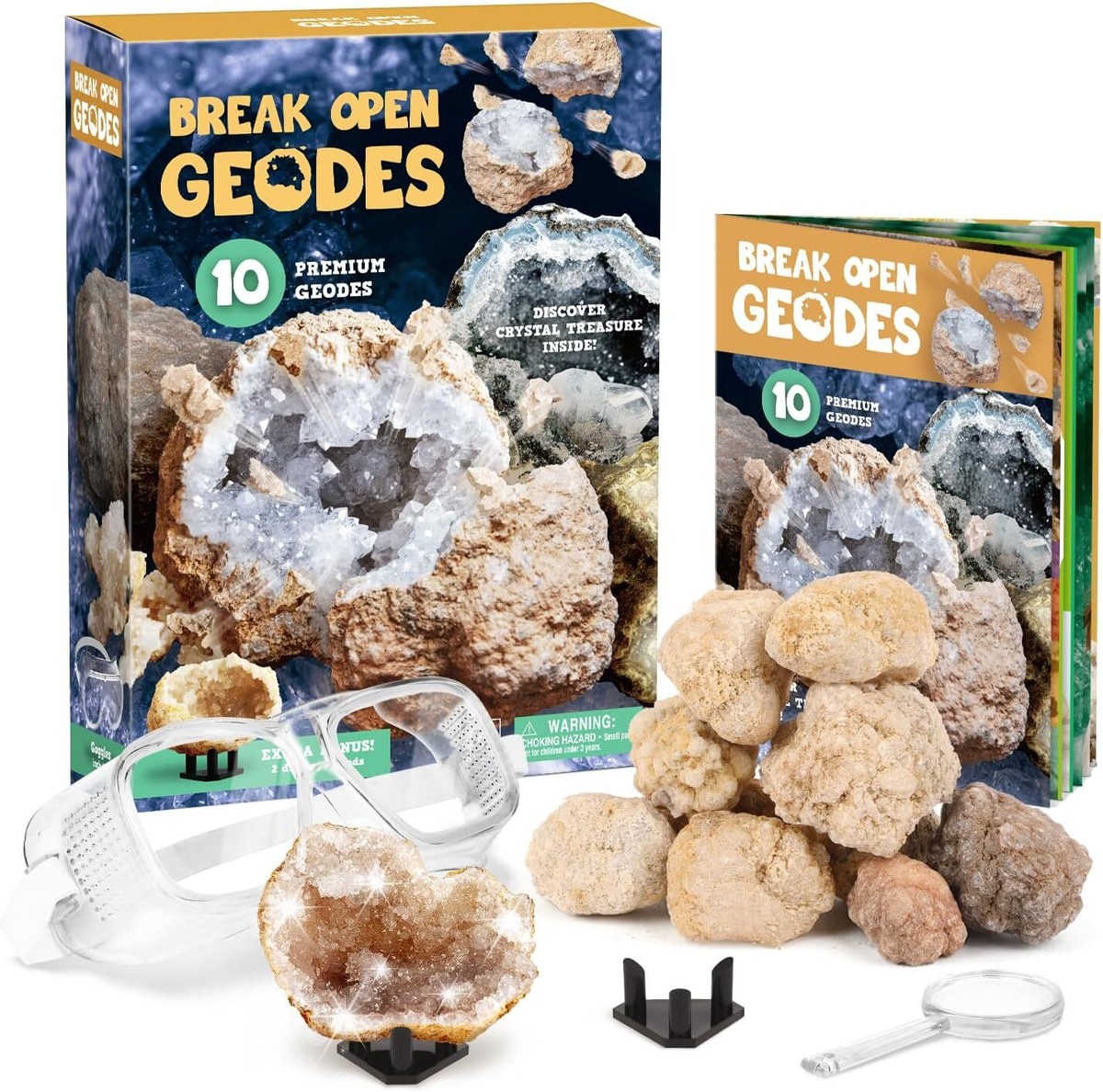 Geode Cracker Amethyst Wack N Crack Geode Tube A2Z Science