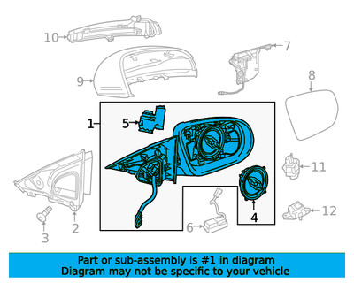 Mercedes-Benz E-Klasse All-Terrain Türspiegel vorne rechts A2138107601 ...