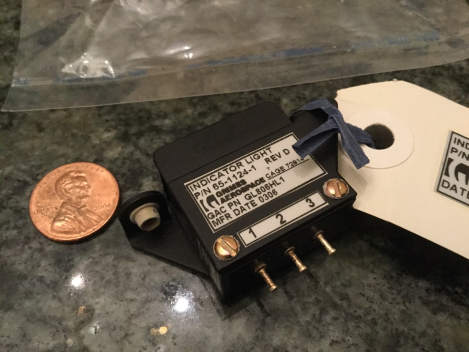 Grimes aerospace indicator lamp aircraft prowler EA-6B p/n 65-1124-1 ...