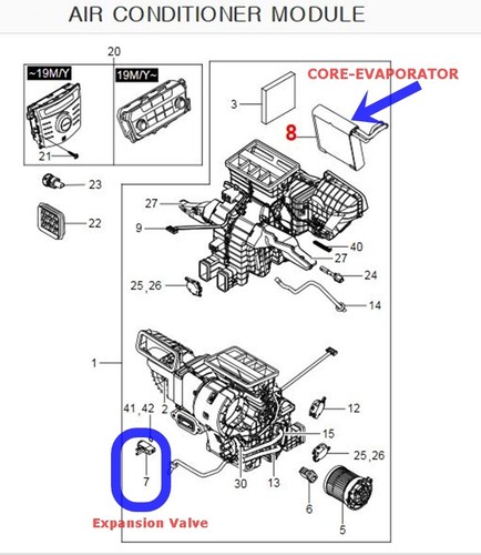 Genuine Expansion Valve #6811435000 for Ssangyong TIVOLI R-134A 2015 ...