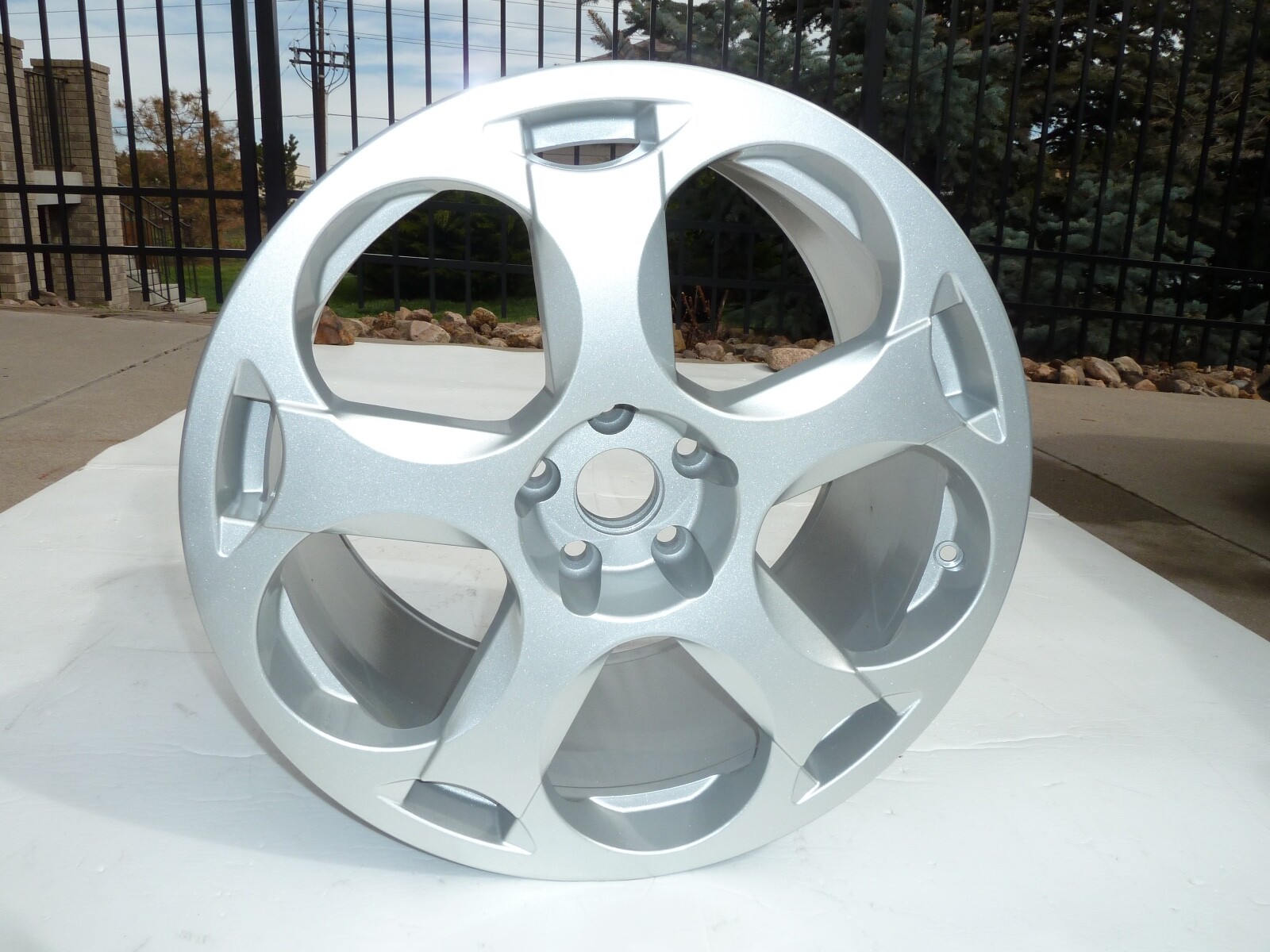 04-2007 LAMBORGHINI GALLARDO CASSIOPEIA 11x19" OEM SILVER WHEEL 19" RIM ...