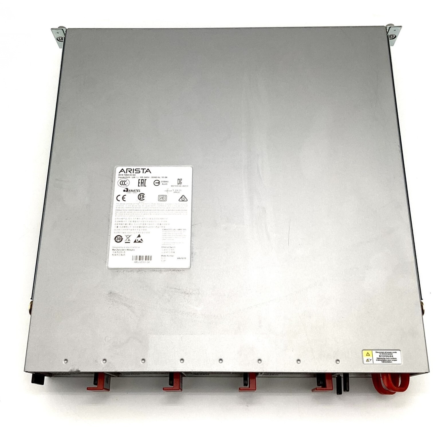 Arista DCS-7260CX3-64-F 64x QSFP100 Data Center Switch Front-to-Rear ...
