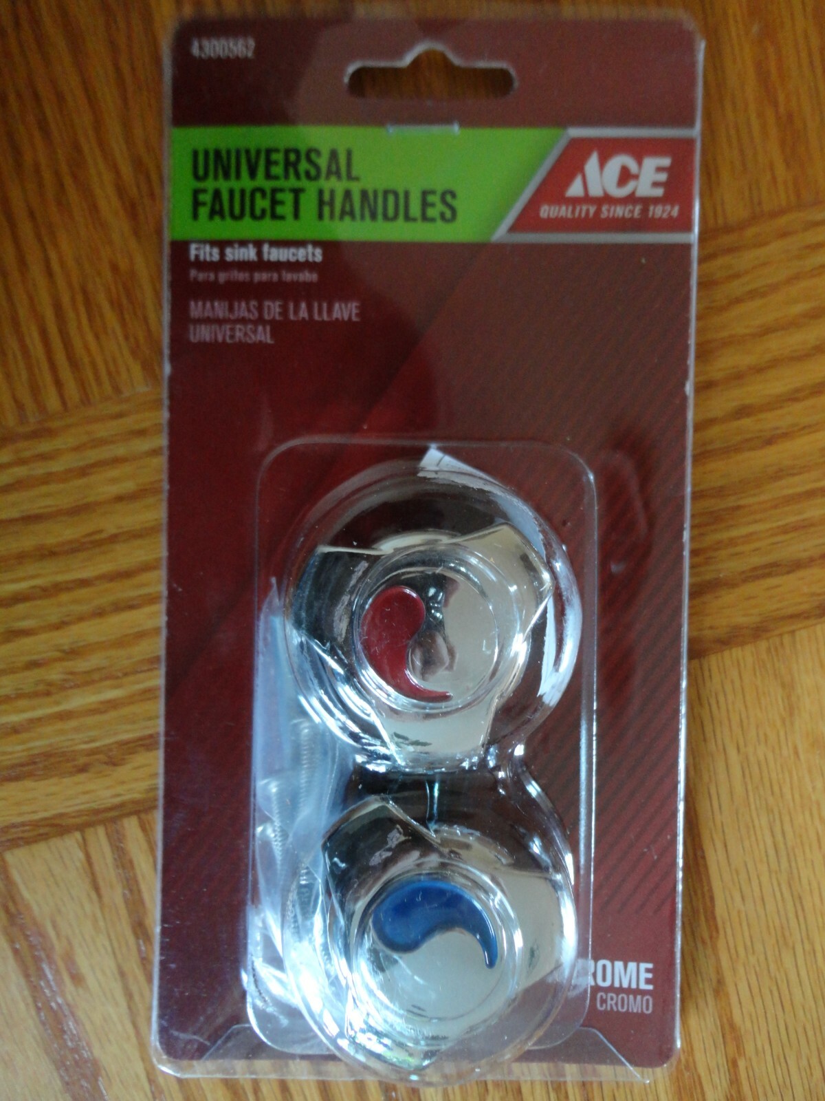 Ace Chrome Universal Fit Canopy Sink Faucet Handles Hot Cold Set Lav ...