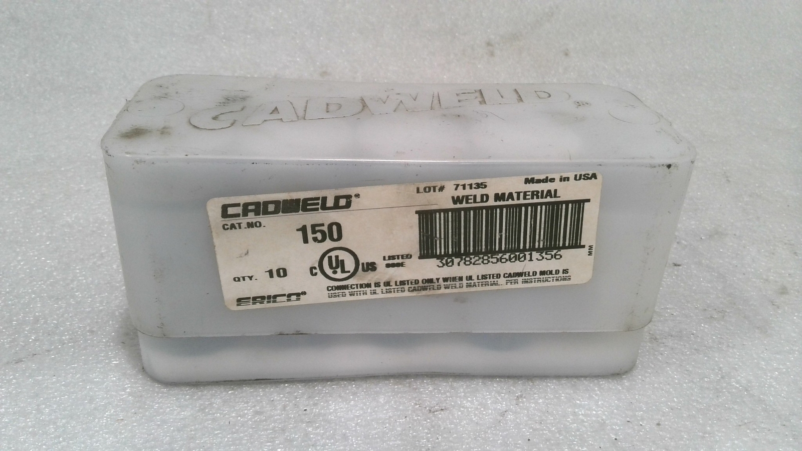 CADWELD 150 WELD MATERIAL, WELDING SHOT, WITH 9 DISKS (LOT OF 9) | eBay