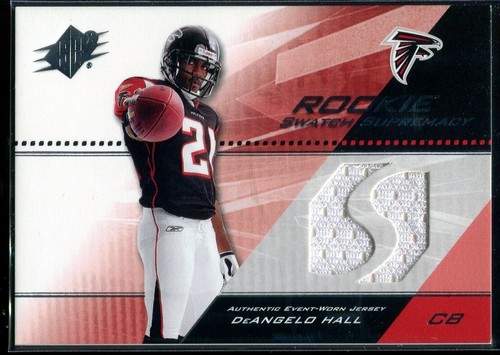 2004 Upper Deck Rookie Swatch Supremacy DeAngelo Hall # 21 SWR-DH Patch ...