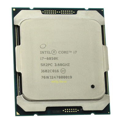 Intel Core i7-6850K 3.6GHz 6-Core 15MB 140W LGA2011-3 SR2PC CPU ...