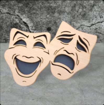 Laugh Now Cry Later Masks Hilario Lugo (@lugos.engraving) Engraved