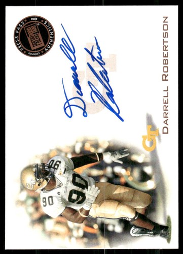 Darrell Robertson Auto 2008 Press Pass #PPS-DR2 46979 | eBay