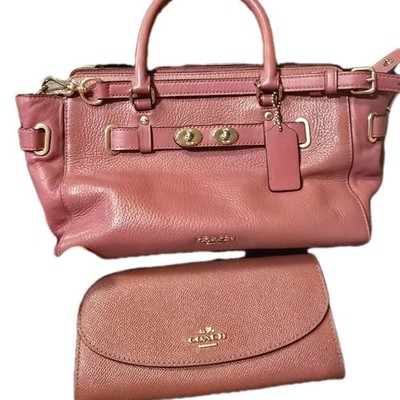 Coach F55665 2way Swagger Blake Carryall Magenta Crossbody Handbag With ...