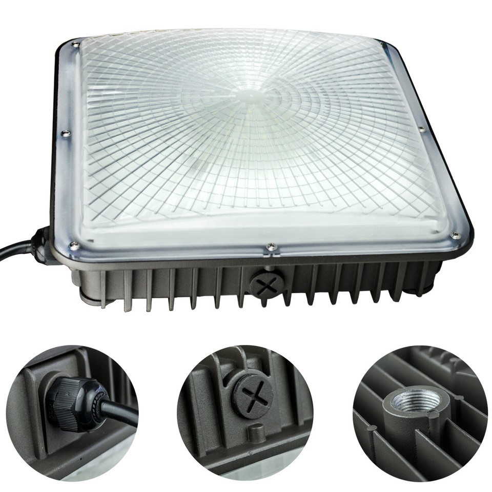 70W High Bay LED Canopy Ceiling Light - Ultra Efficient Recessed ...