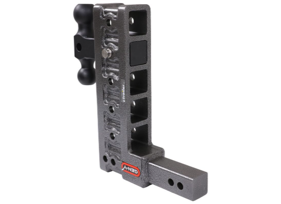 Gen-Y Adjustable 2-Ball Mount w/ Stacked Receivers - 2" Hitch - 12-1/2 ...