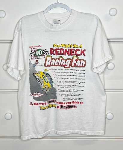 VINTAGE JEFF FOXWORTHY YOU MIGHT BE A REDNECK RACING FAN T-SHIRT ( MENS ...