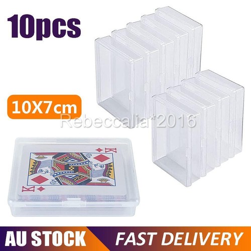 10pk Plastic Storage Case Playing Cards Container Plastic Boxes Playing ...