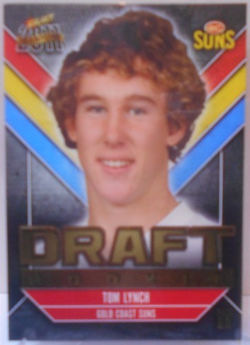 2011 AFL Select Champions Draft Rookie Card Tom Lynch Gold Coast DR11 ...