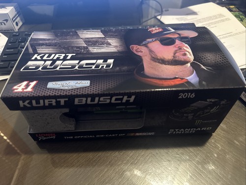 Rare KURT BUSCH 2016 AUTOGRAPHED #41 MONSTER ENERGY DRINK PROMO SIGNED ...