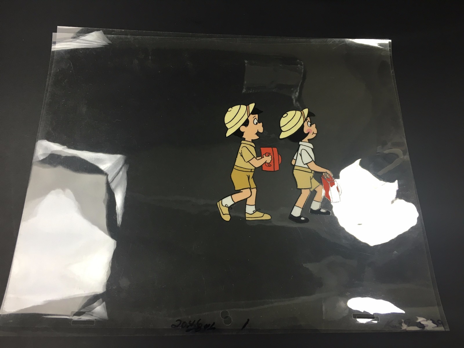 Cheerios Kid & Sue Lot (2) 1973 Rare Production Cel Animation Bill ...
