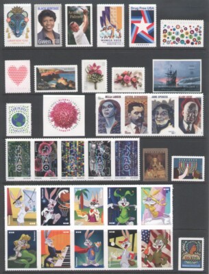 2020 U.S. COMMEMORATIVE YEAR SET *115 STAMPS* WITH PRIORITY & EXPRESS ...