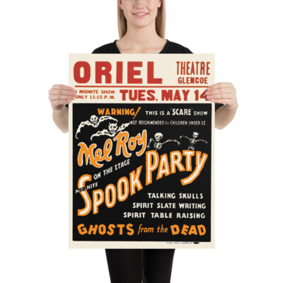 SPOOK PARTY - 18" x 24" ART PRINT Poster Spook Show Vintage Posters | eBay