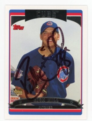 SIGNED BASEBALL CARD AUTO TOPPS 2006 RICH HILL CHICAGO CUBS #319 ROOKIE ...