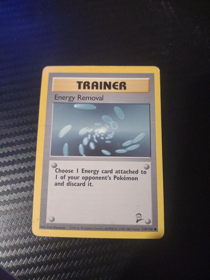 Pokémon TCG Energy Removal Base Set 2 119/130 Regular Unlimited Common ...