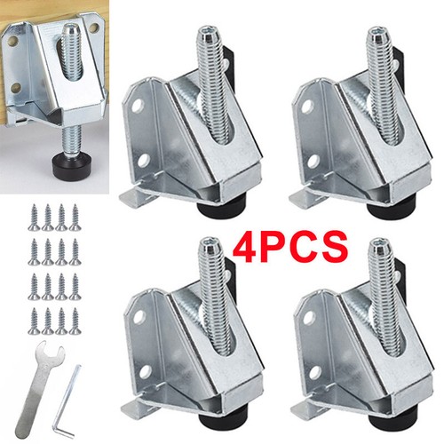 4X Leveling Feet for Workbench Cabinet Leg Levelers Adjustable Leveling ...