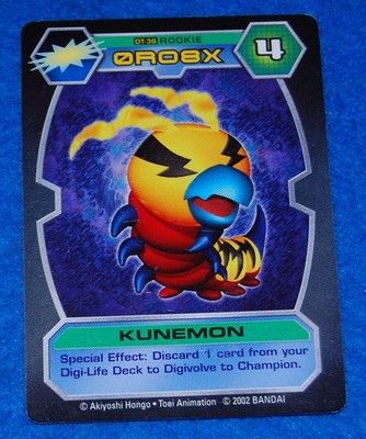 Digimon D-Tector Kunemon DT-36 Rookie Card (0RO8X) | eBay