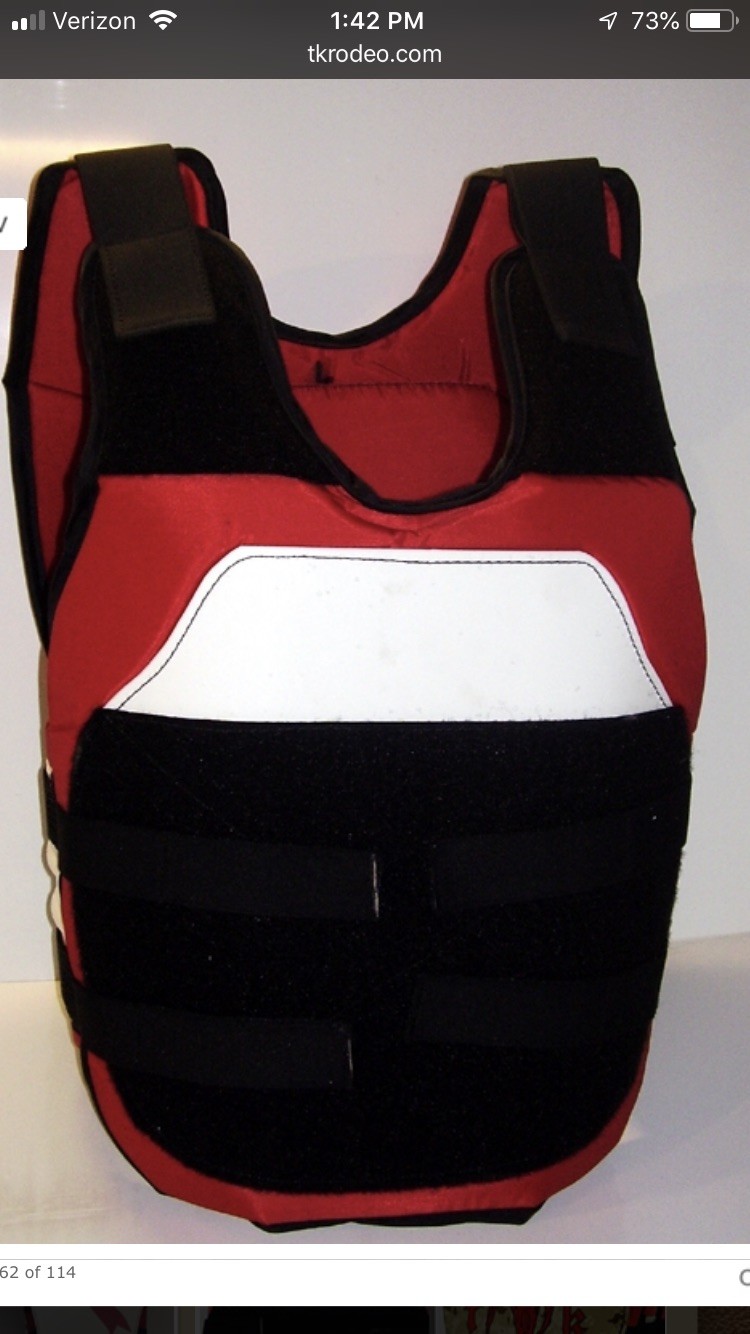 TK Bullfighter Vest , Pbr , Prca, Rodeo , Bullfighting | eBay