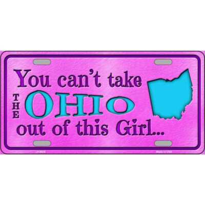 Ohio Girl Novelty Metal License Plate Tag LP-9826 | eBay