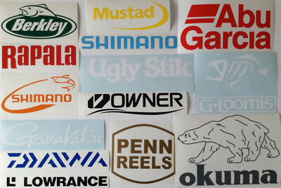 Boat Fishing Stickers 12 Pack Fish Brand Stickers New Cars Windows ...