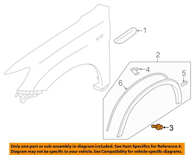 MITSUBISHI OEM 00-12 Eclipse Headlamp-Front Lamps-Lens & Housing Bolt ...