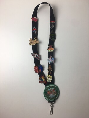 Disney & Universal Studios Pin Lot W/ Lanyard Includes Rare Treasure ...