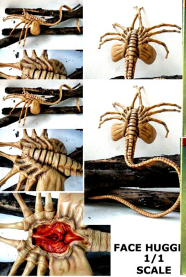 36" Long ALIEN FACE HUGGER CLASSIC STYLE Sci-Fi Movies Vinyl Model Kit ...