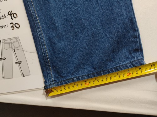 Red Ape Diamond Embroidered Mens 38x30 Blue Jeans Y2K Styled | eBay