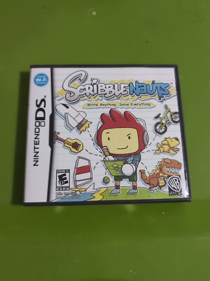 Scribblenauts (Nintendo DS, 2009) Tested Working Complete in Box CIB ...