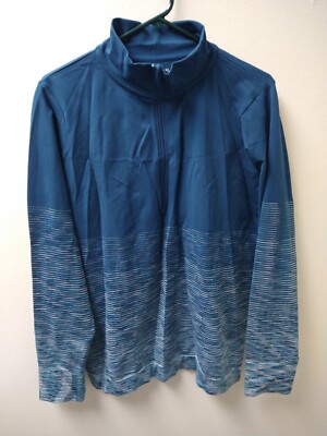 XERSION SIZE 2X / XXL Teal Blue 1/4 zip Pullover Jacke Top Activewear ...