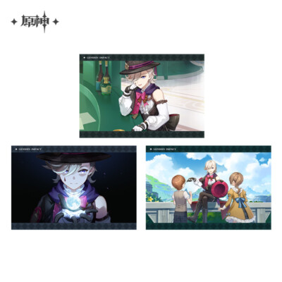 miHoYo Genshin Impact Lyney 3 Pcs Set Collection Photo Card Official ...