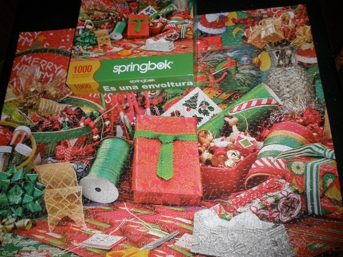 1000 Piece Puzzle Springbok IT'S A WRAP Christmas COMPLETE | eBay