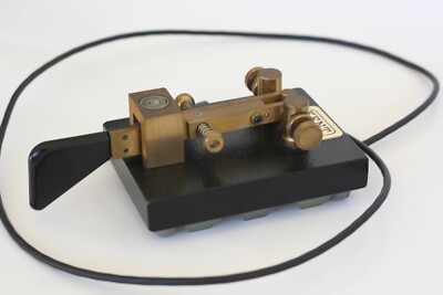 Kent Brass Morse Code Key Single Lever Paddles Automatic | eBay