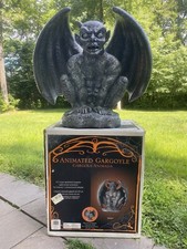 Haunted Gothic Halloween Gargoyle Animated Decoration Prop for sale ...