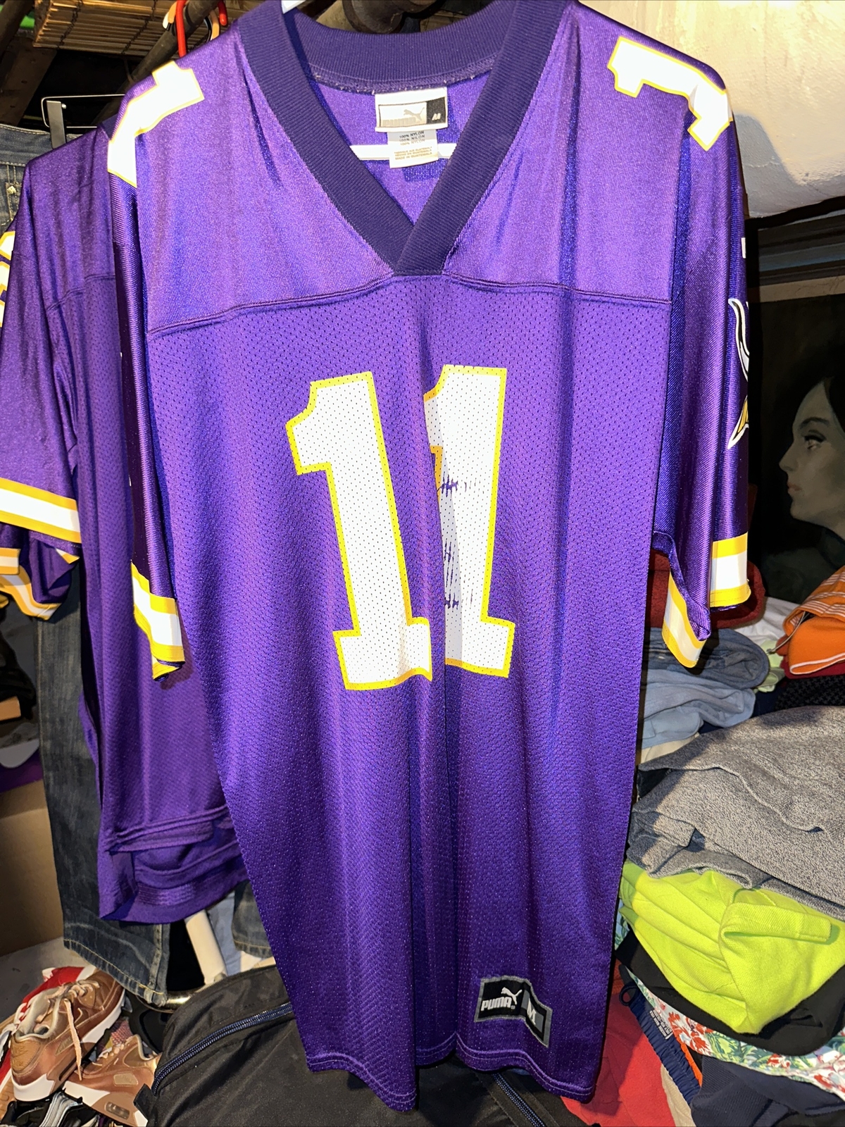 Puma Minnesota Vikings Jersey #11 Culpepper Mens Medium Purple NFL ...