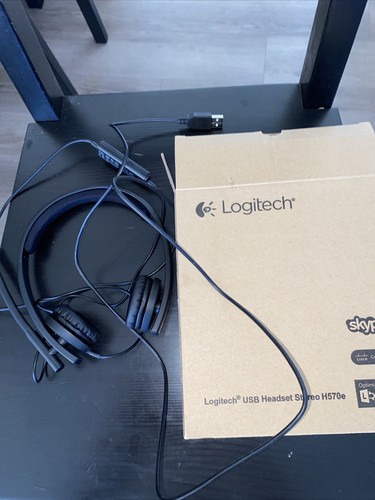 Logitech USB Headset Stereo H70e Used With Box Ear Pad On The Ear | eBay