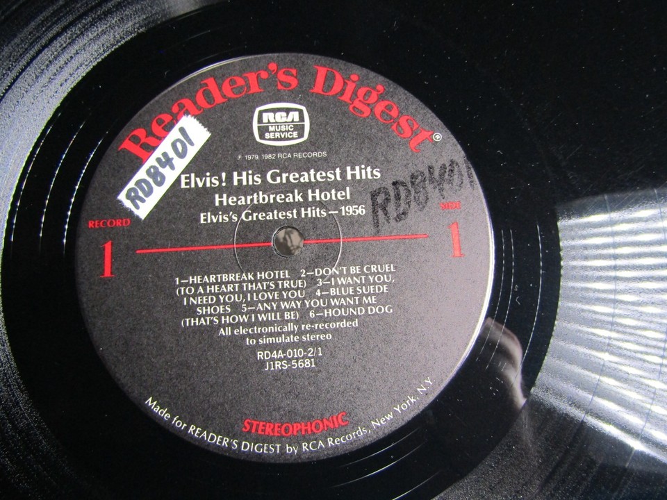 Elvis! His Greatest Hits Readers Digest Commemorative 7 LP's Album ...