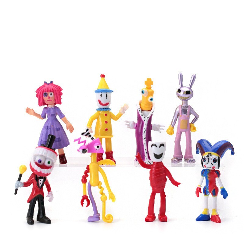 8 Pcs Set The Amazing Digital Circus Pomni Figure Cartoon Model Toys ...