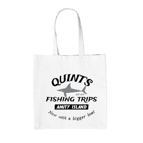 Quints Fishing Trips - Canvas Tote Bag - Movie Movie Jaws Shark Sharks ...