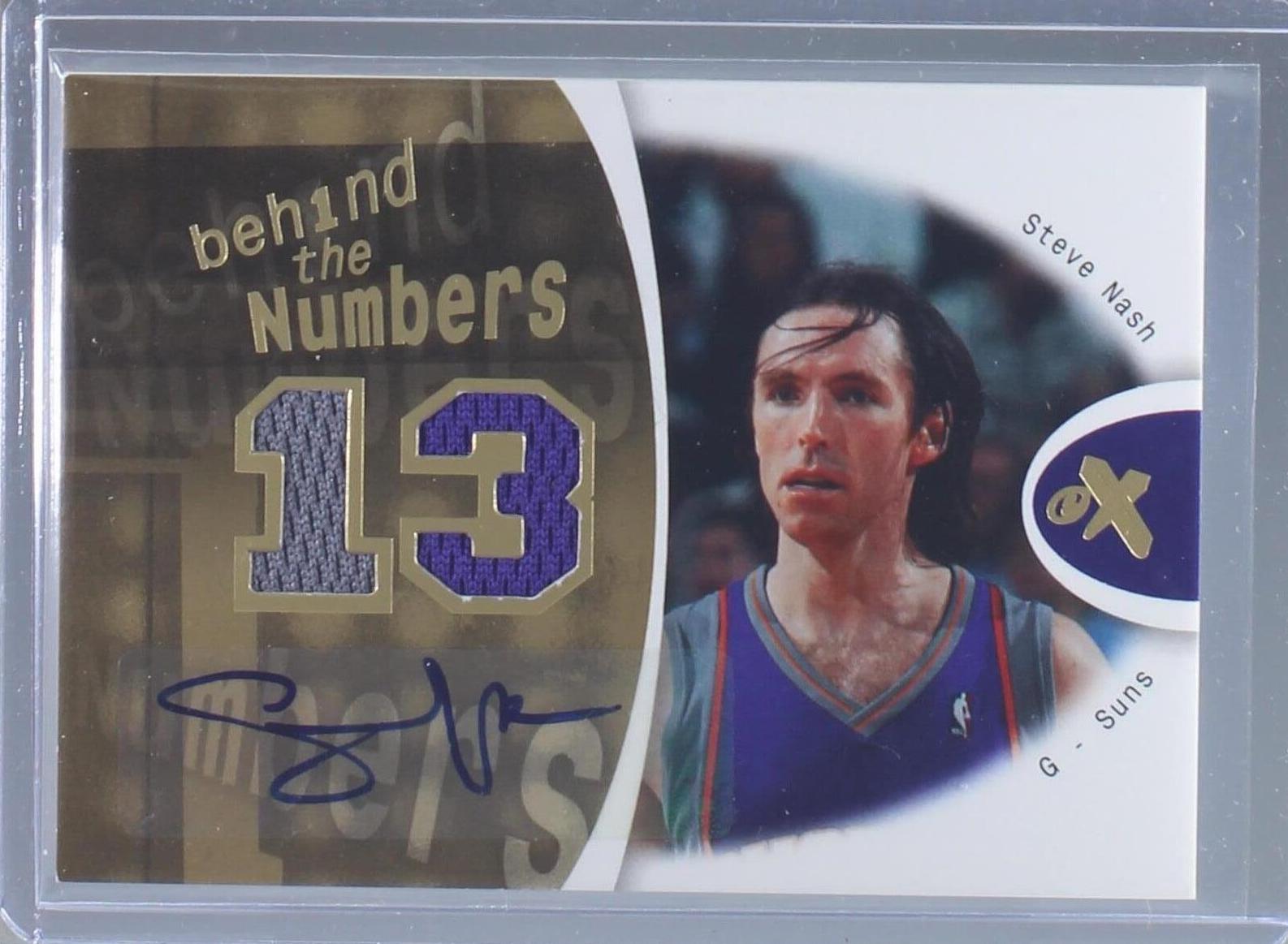 2006-07 Fleer EX - Behind the Numbers Steve Nash #BN-SN Autographs /13 ...