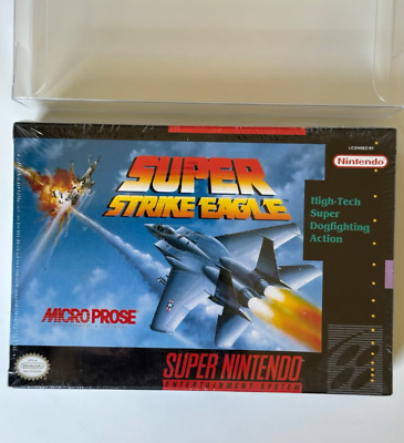 Super Strike Eagle (Super Nintendo, 1993) SNES Brand New Factory Sealed ...