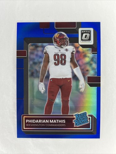 2022 Donruss Optic Rated Rookie Phidarian Mathis #268 Blue Prizm /179 ...