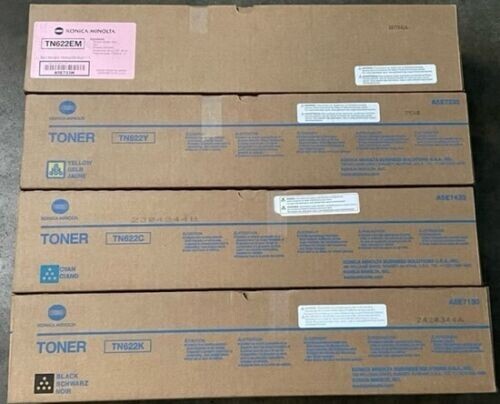 3 sets KONICA TN622 CMYK TONER SET C1085 / C1100 / C6100 - FREE SHIP | eBay
