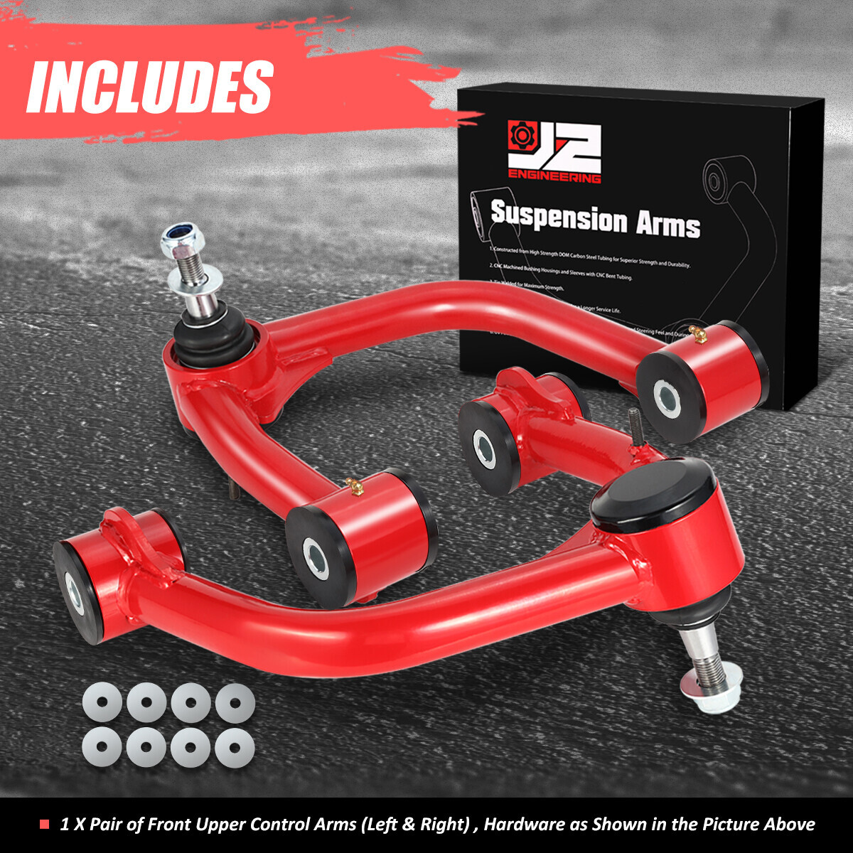 2-4"Lift Tubular Front Upper Control Arms for Tacoma 4WD/PreRunner 05 ...